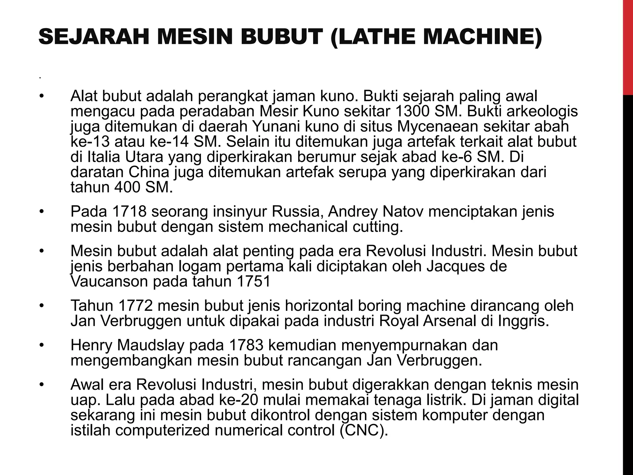 Teknis Mesin Bubut Lathe machine | PDF