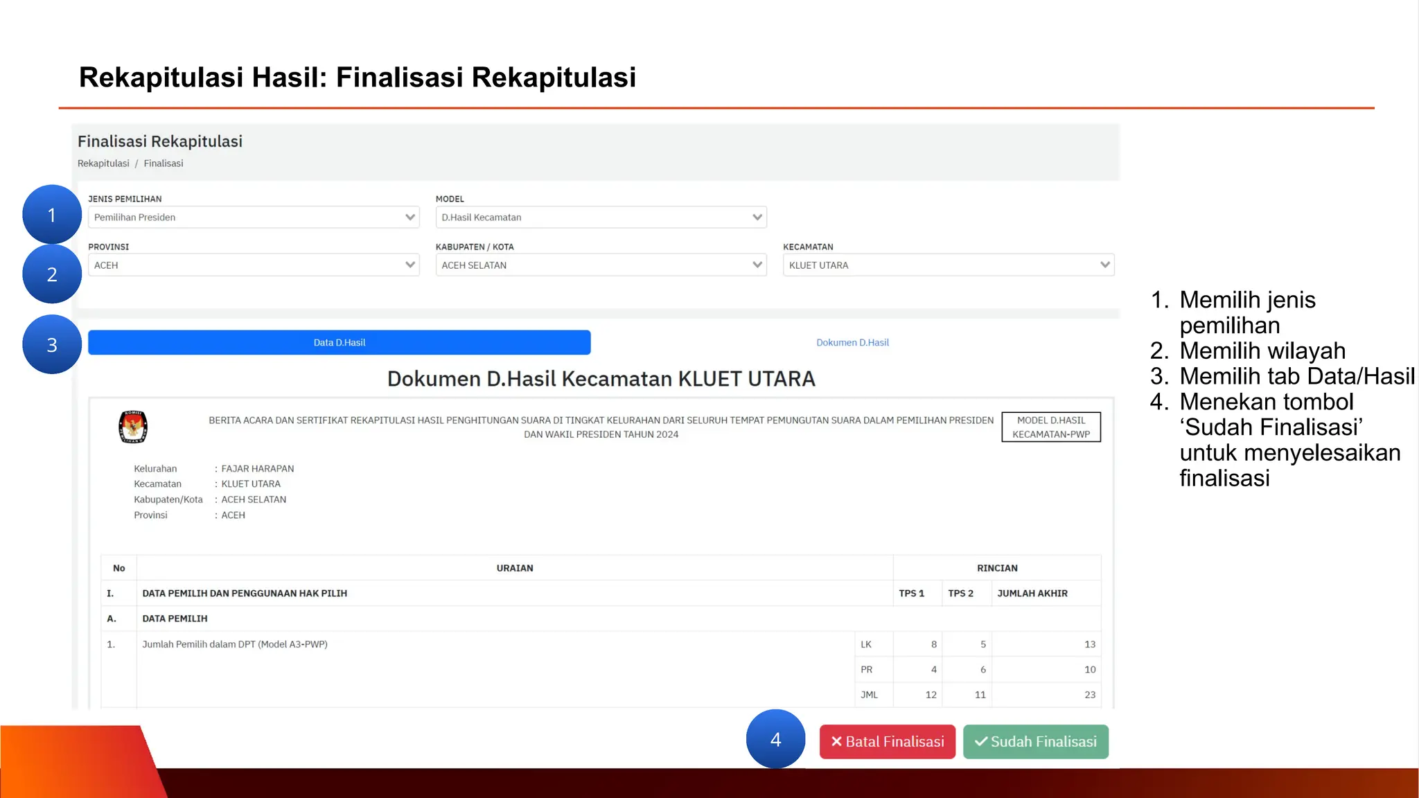 Teknis Penggunaan Sirekap dalam pelaksan | PPTX