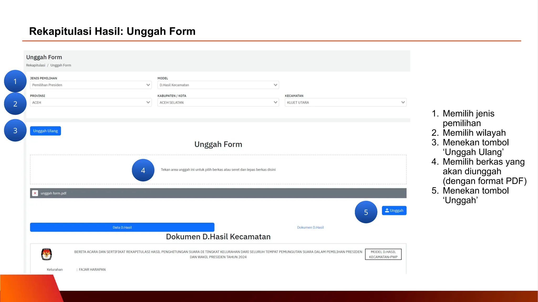 Teknis Penggunaan Sirekap dalam pelaksan | PPTX