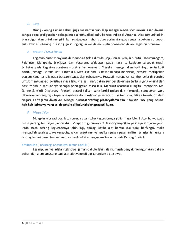 Perkembangan Teknologi Komunikasi Jaman Dulu , Sekarang dan Masa Depan ...