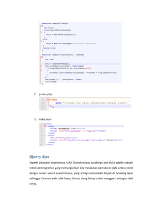 Pengenalan Teknologi ajax | PDF