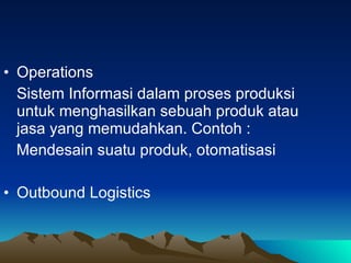 Teknologi Informasi Dan Rantai Nilai | PPT