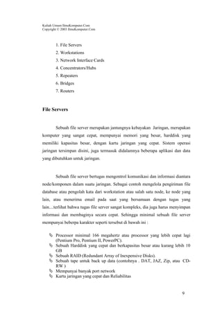 Teknologi jaringan | PDF