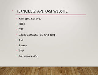 Teknologi Aplikasi Web I : Internet | PPT