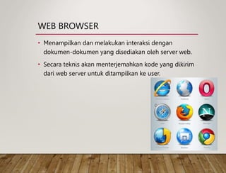 Teknologi Aplikasi Web I : Internet | PPT
