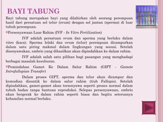 Teknologi reproduksi manusia | PPT