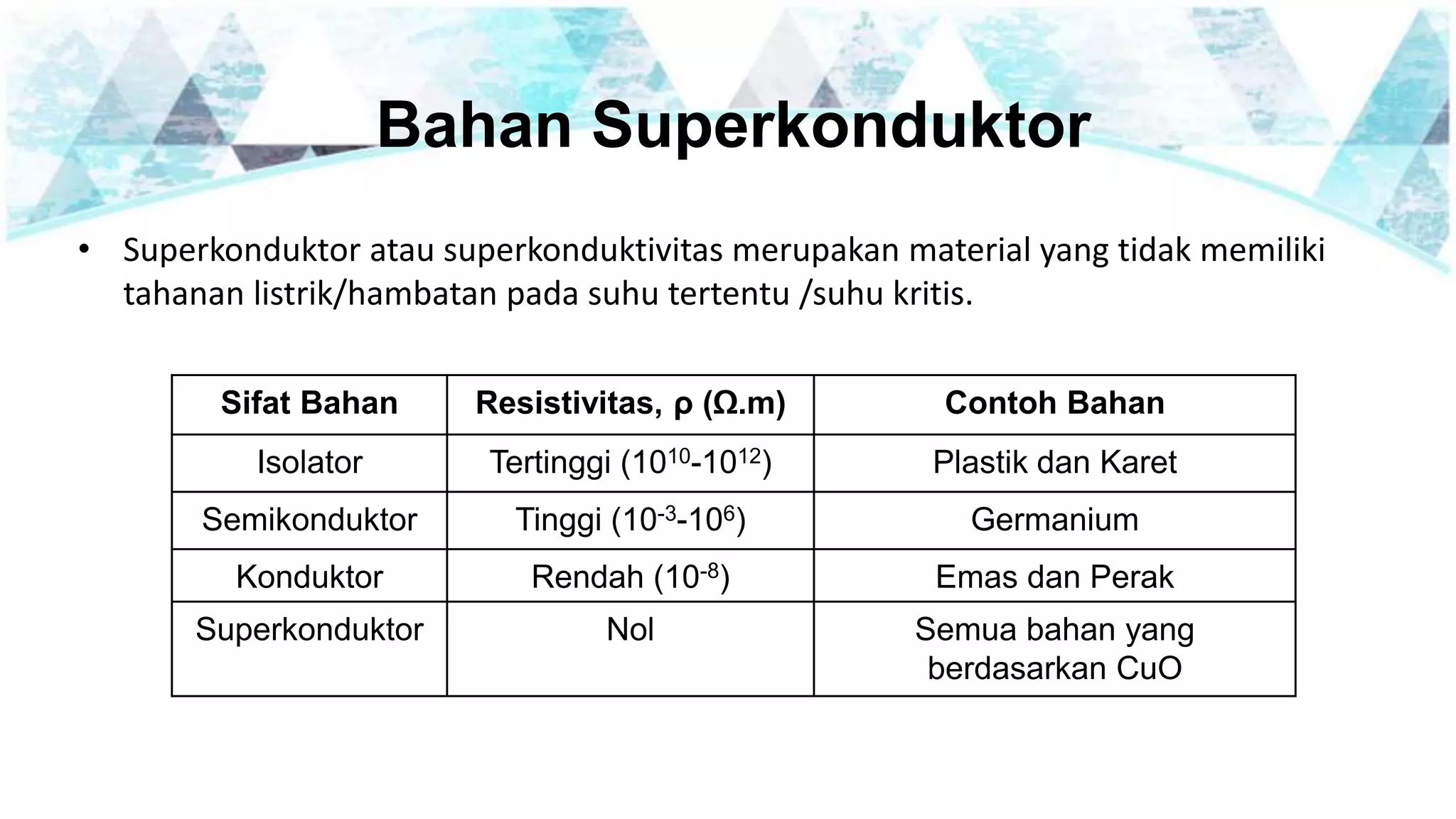 Teknologi bahan elektrik | PPTX