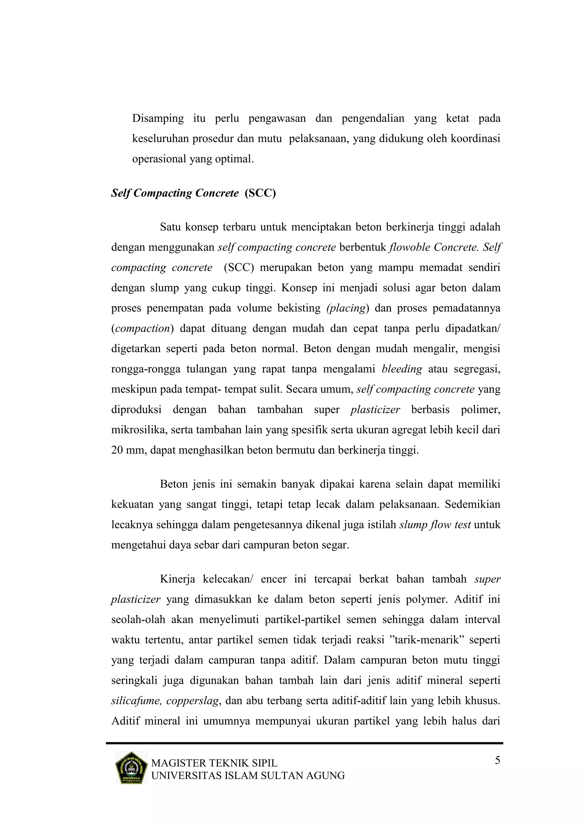 Teknologi beton mutu tinggi | PDF