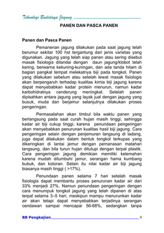 Teknologibudidayajagung | PDF