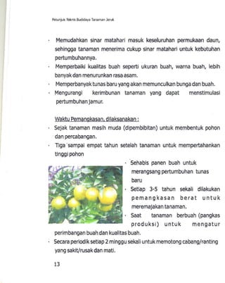 Teknologi budidaya jeruk | PDF