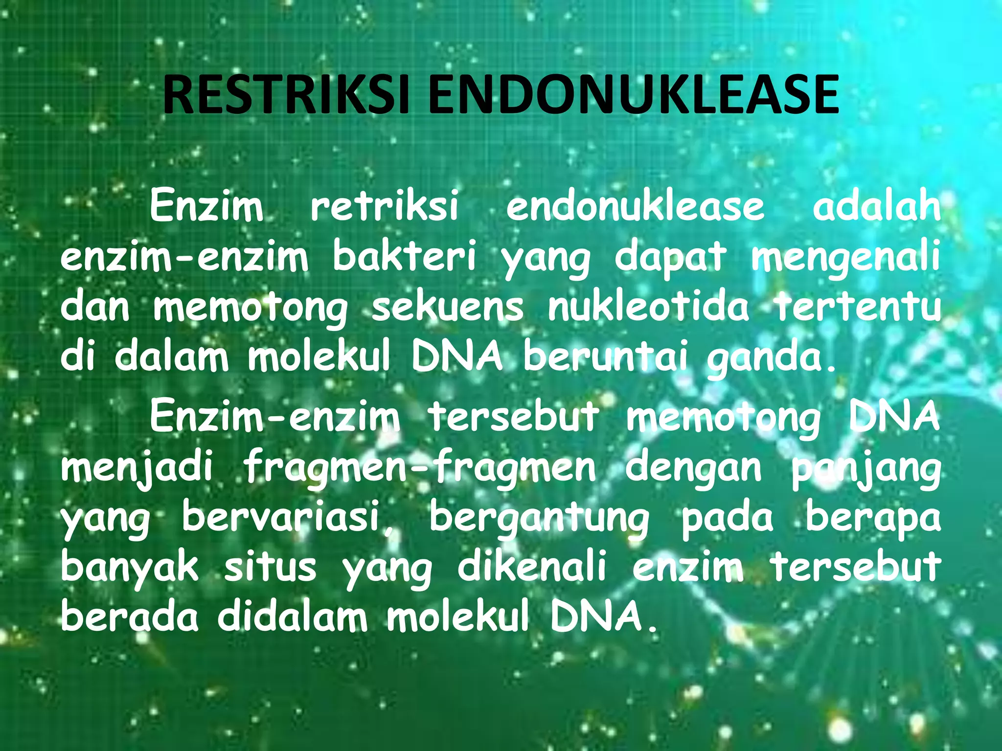 Teknologi dna rekombinan | PPTX