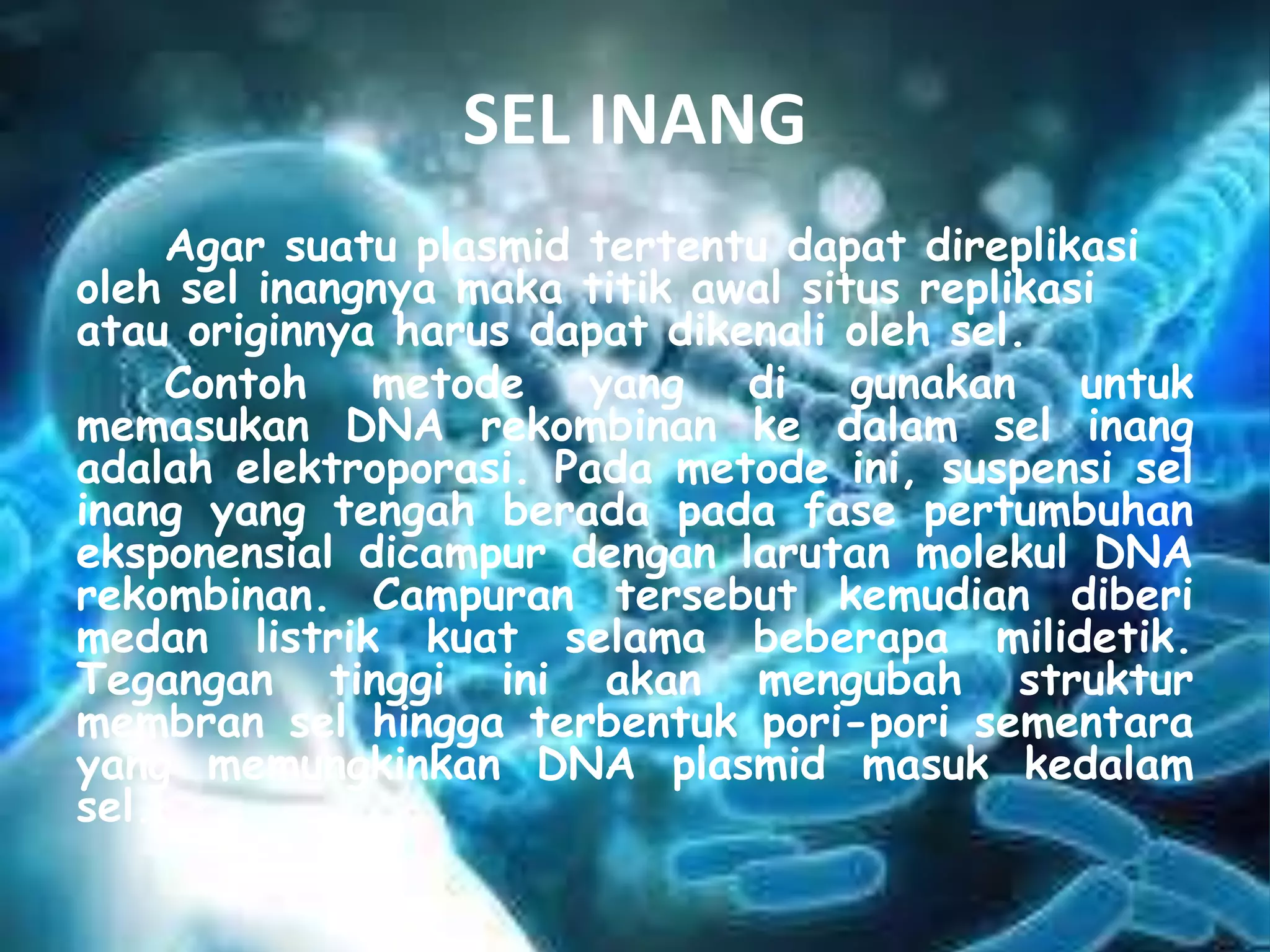 Teknologi dna rekombinan | PPTX
