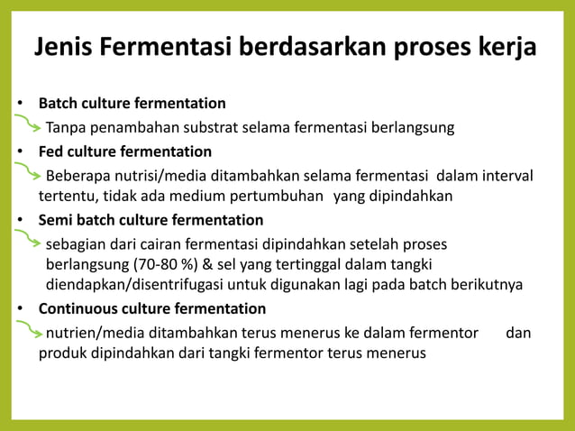 TEKNOLOGI FERMENTASI - PENDAHULUAN PROSES | PPTX