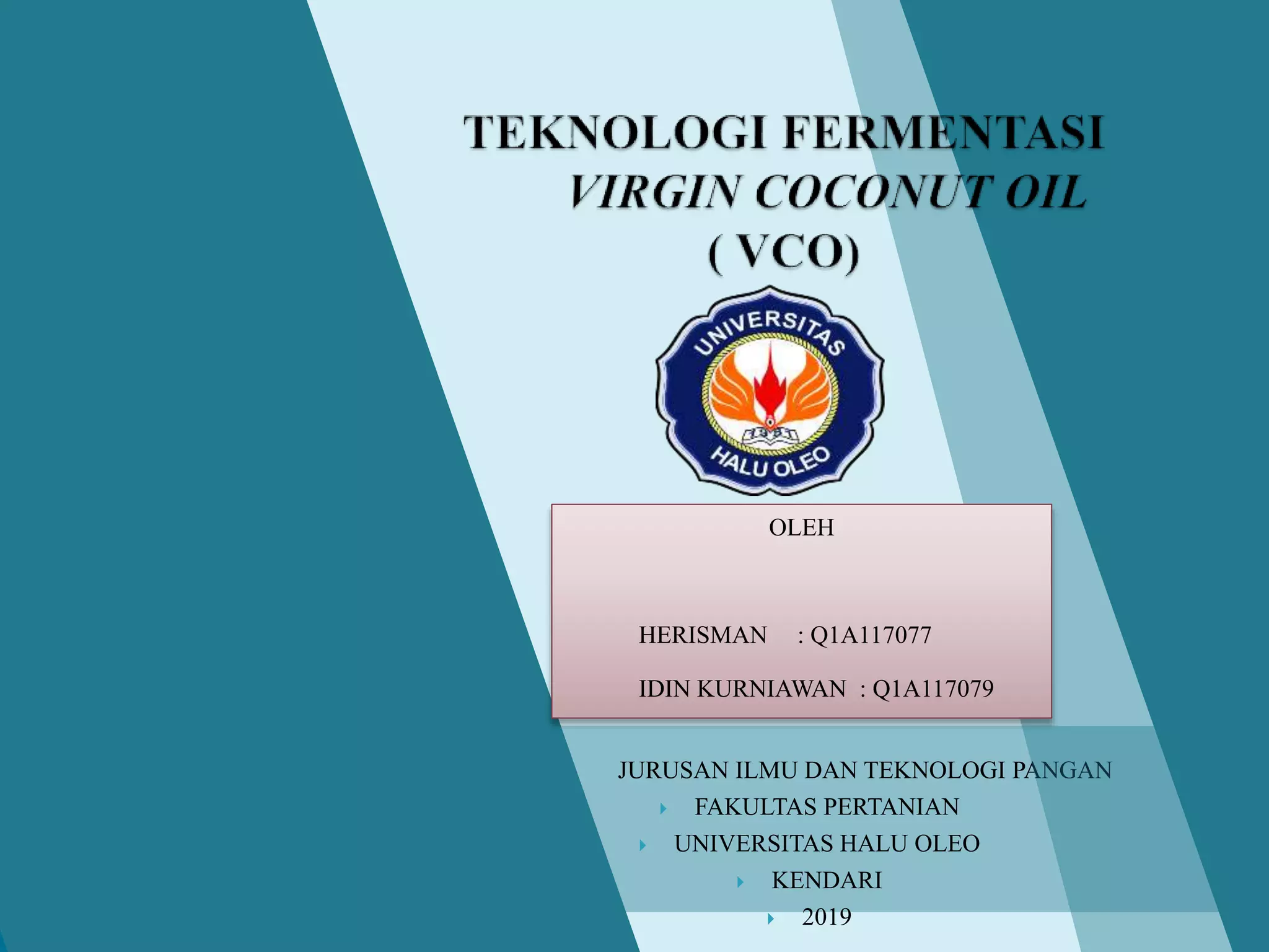 Teknologi Fermentasi pada VCO | PPTX