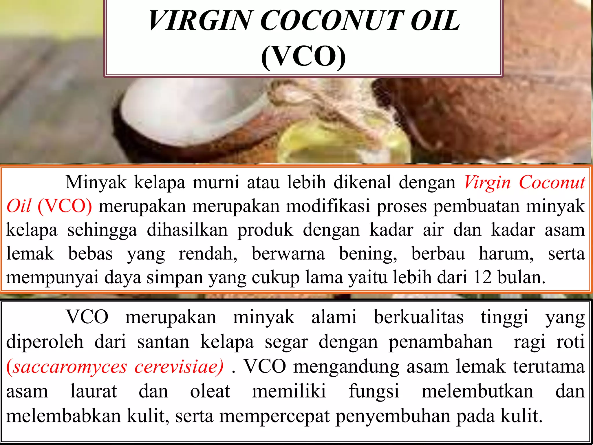 Teknologi Fermentasi pada VCO | PPTX