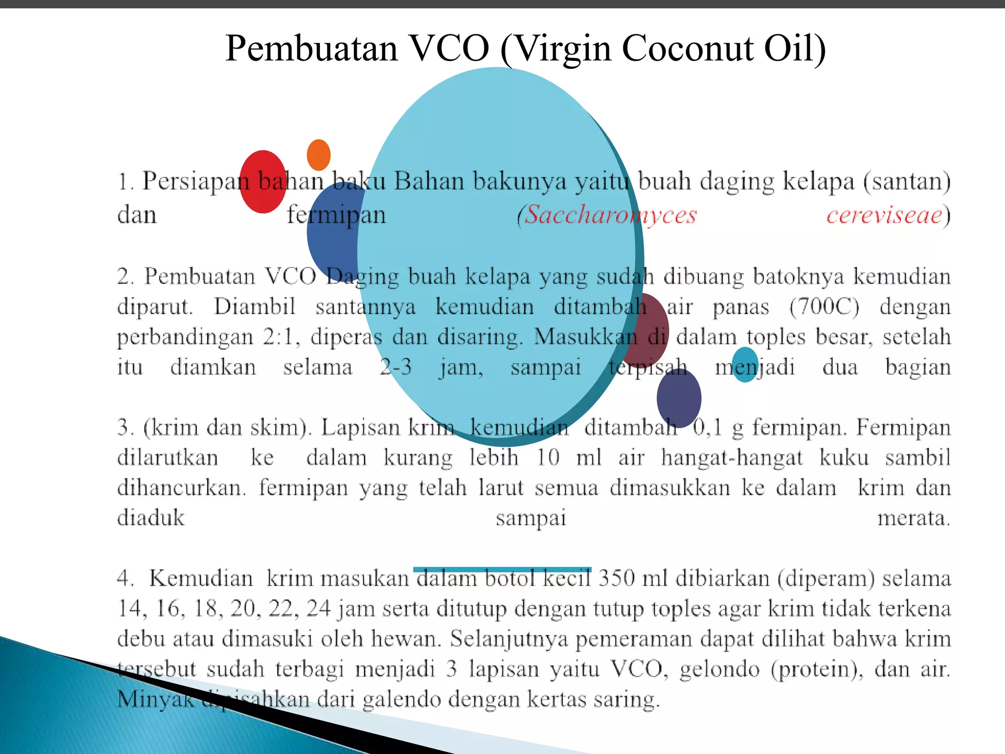 Teknologi Fermentasi pada VCO | PPTX