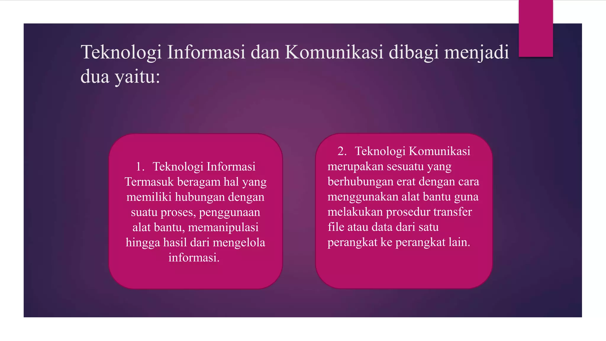 Teknologi informasi dan komunikasi | PPTX