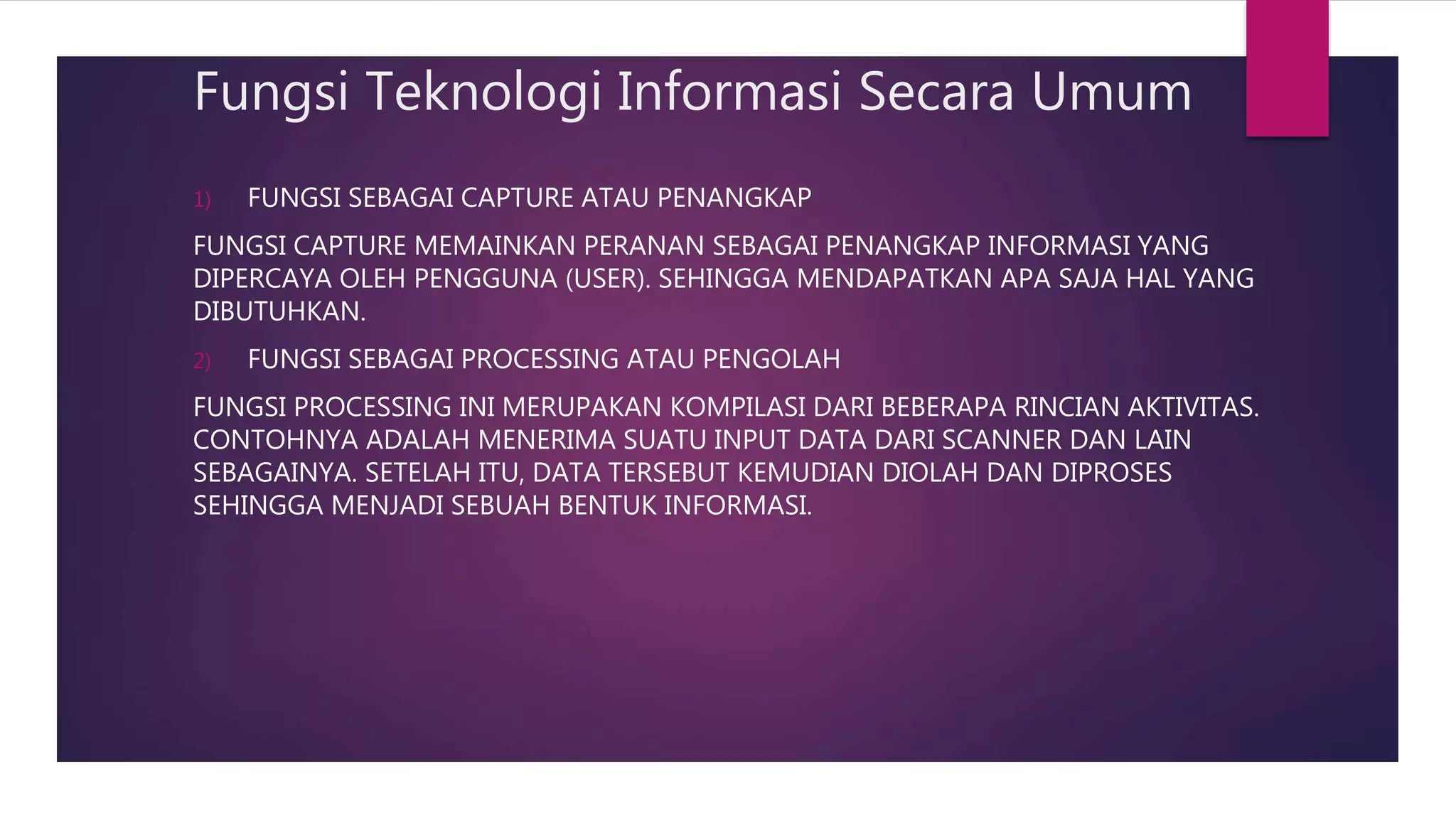 Teknologi informasi dan komunikasi | PPTX
