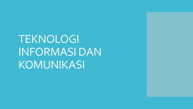 Teknologi informasi dan komunikasi fauziah | PPT