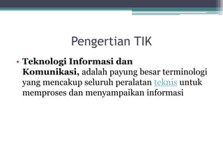 Teknologi informasi dan komunikasi uts | PPTX