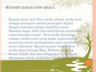 Teknologi internet dan new media | PPTX