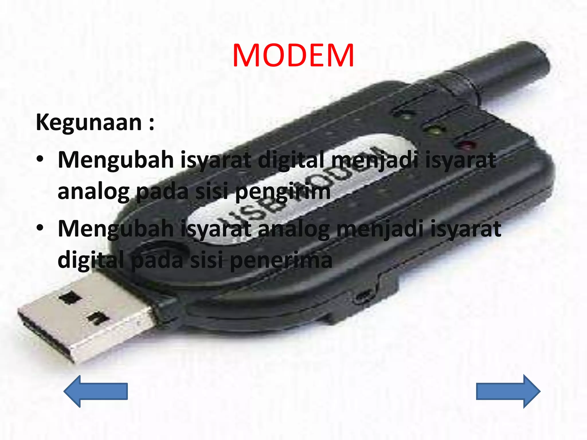 Teknologi jaringan dan modem | PPTX