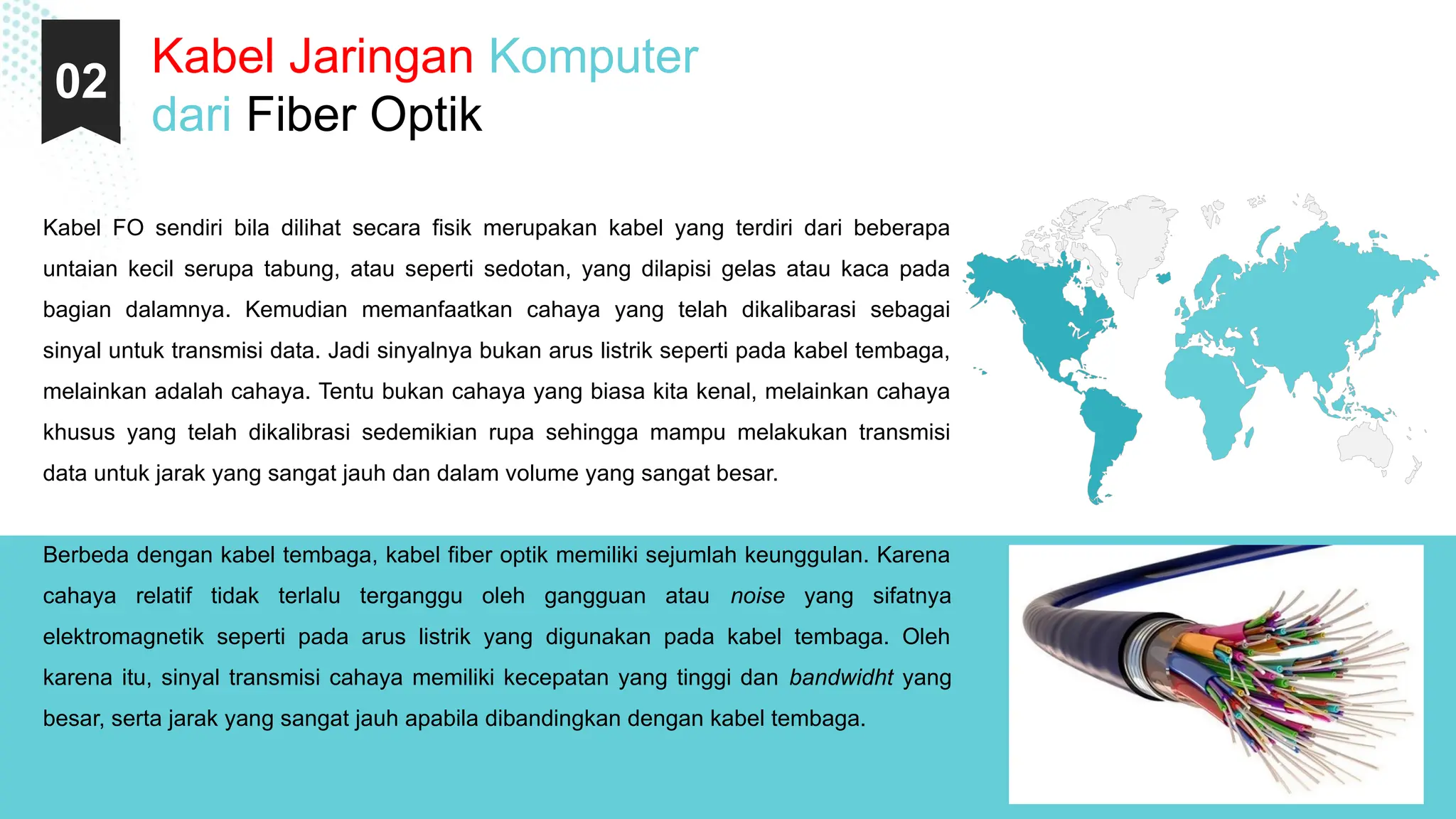 TEKNOLOGI JARINGAN KABEL dan juga NIRKABEL | PPTX