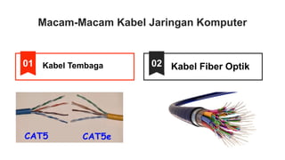 TEKNOLOGI JARINGAN KABEL dan juga NIRKABEL | PPTX