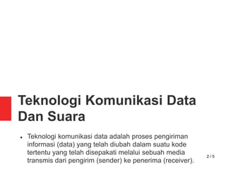 Teknologi Komunikasi Data Dan Suara PC 6.ppt