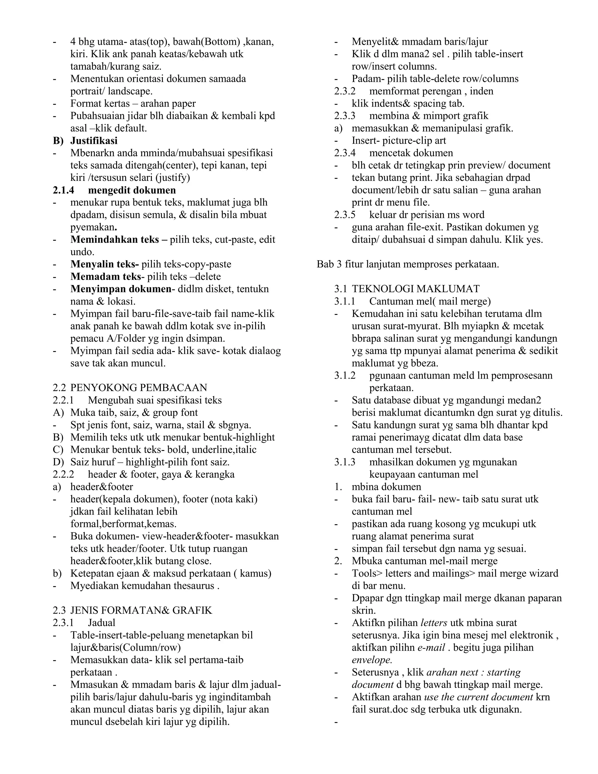 Teknologi maklumat dalam pendidikan | DOCX