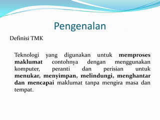 Teknologi maklumat dan komunikasi dalam masyarakat | PPTX