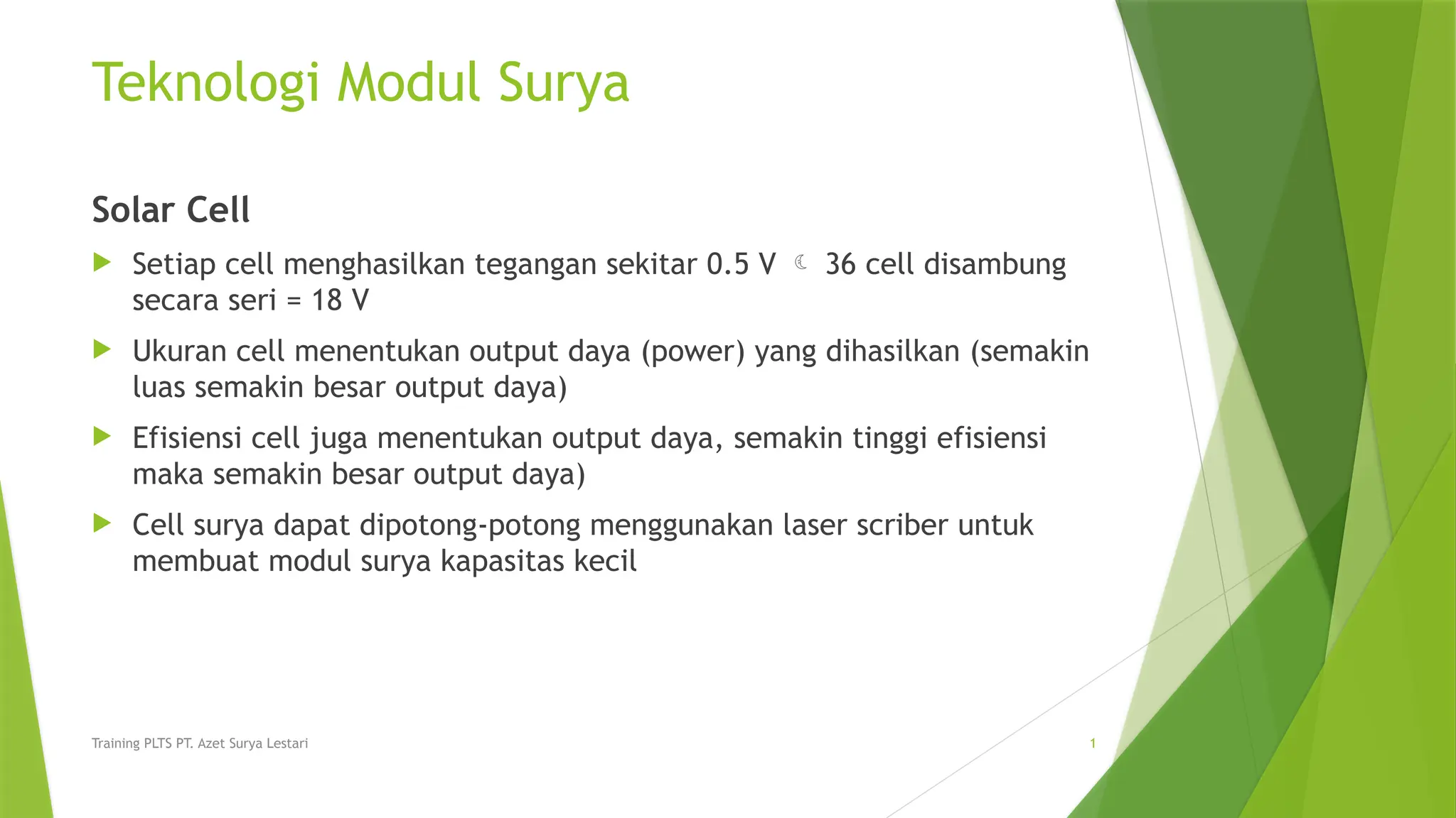 Teknologi Modul pembangkit listrik tenaga surya.pptx