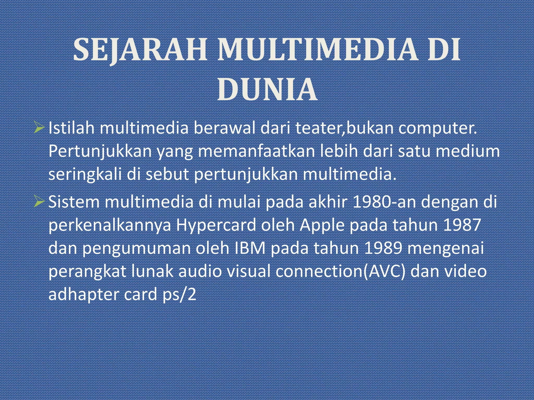 Teknologi multimedia | PPTX