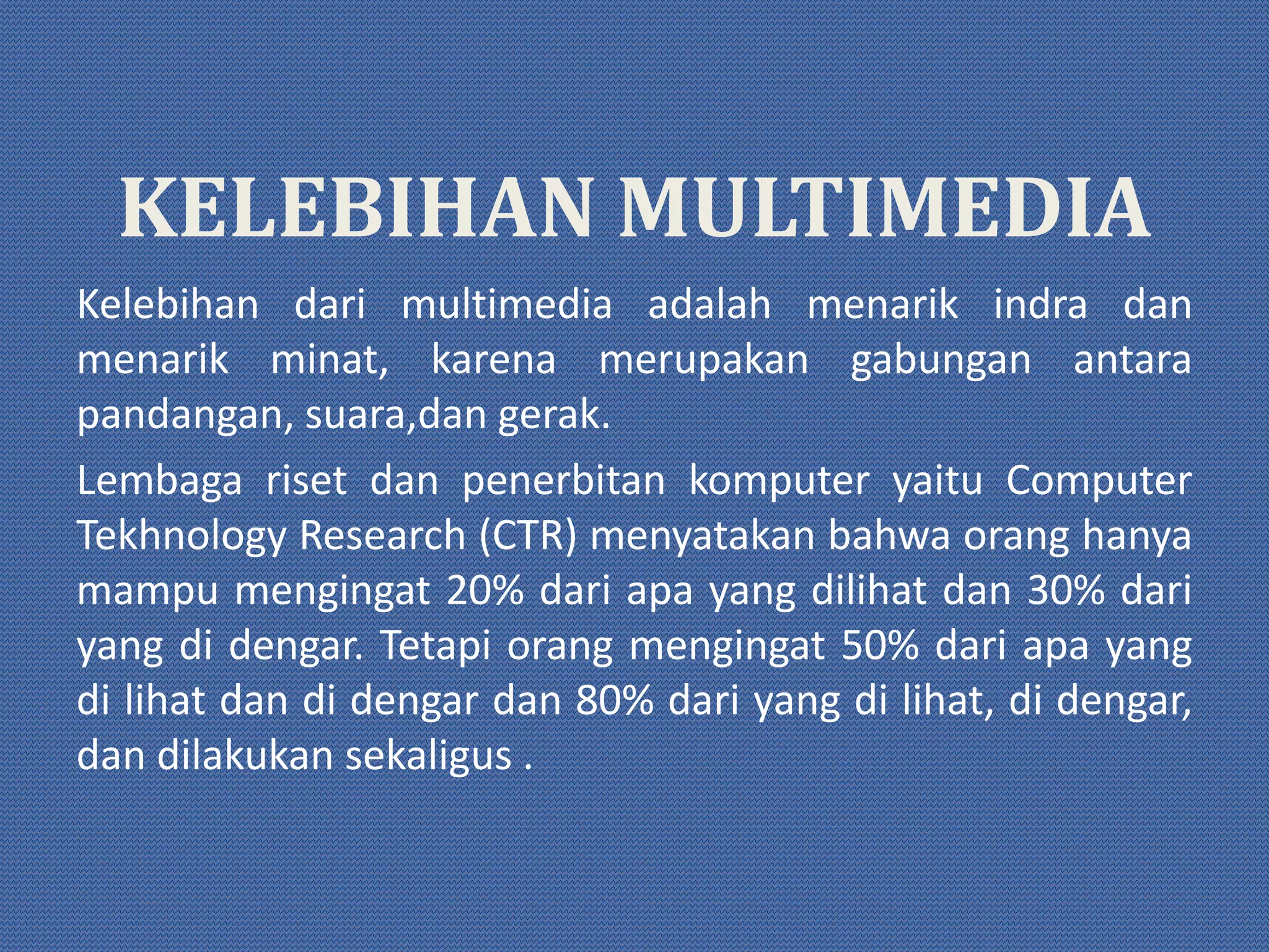 Teknologi multimedia | PPTX