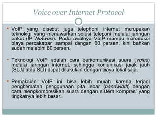 Teknologi Komunikasi - VoIP | PPT
