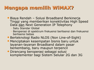 Teknologi wi max | PPT