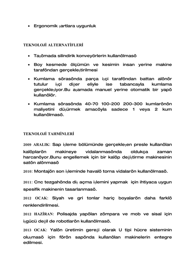 Teknoloji Yol Haritası | PDF