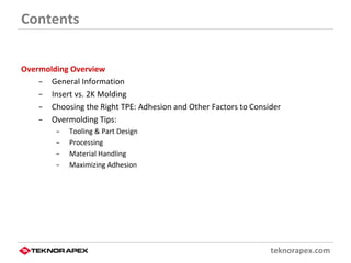 A Clear Guide to Overmolding Essentials | PDF