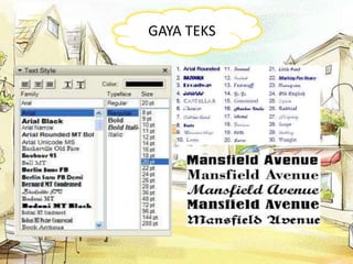 Gaya teks | PPTX