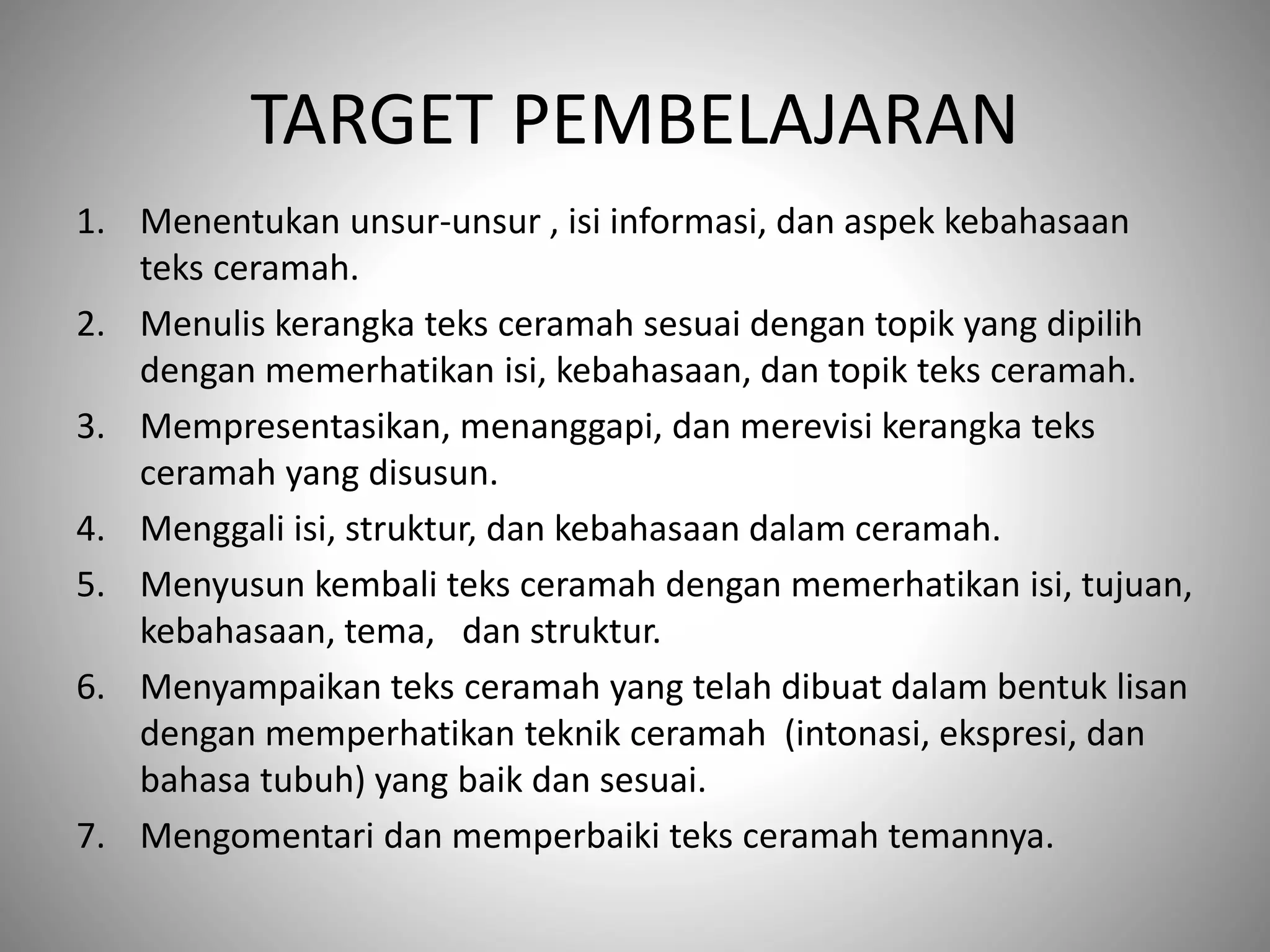 Belajar teks ceramah bahasa indonesia kelas XI SMA | PPTX