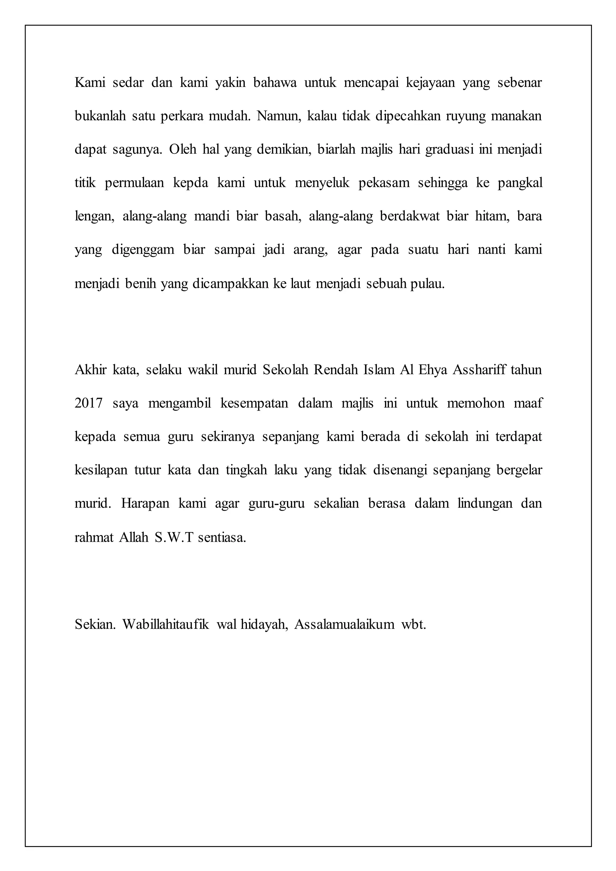 Teks ucapan-wakil-murid-graduasi-tahun-6 | DOCX