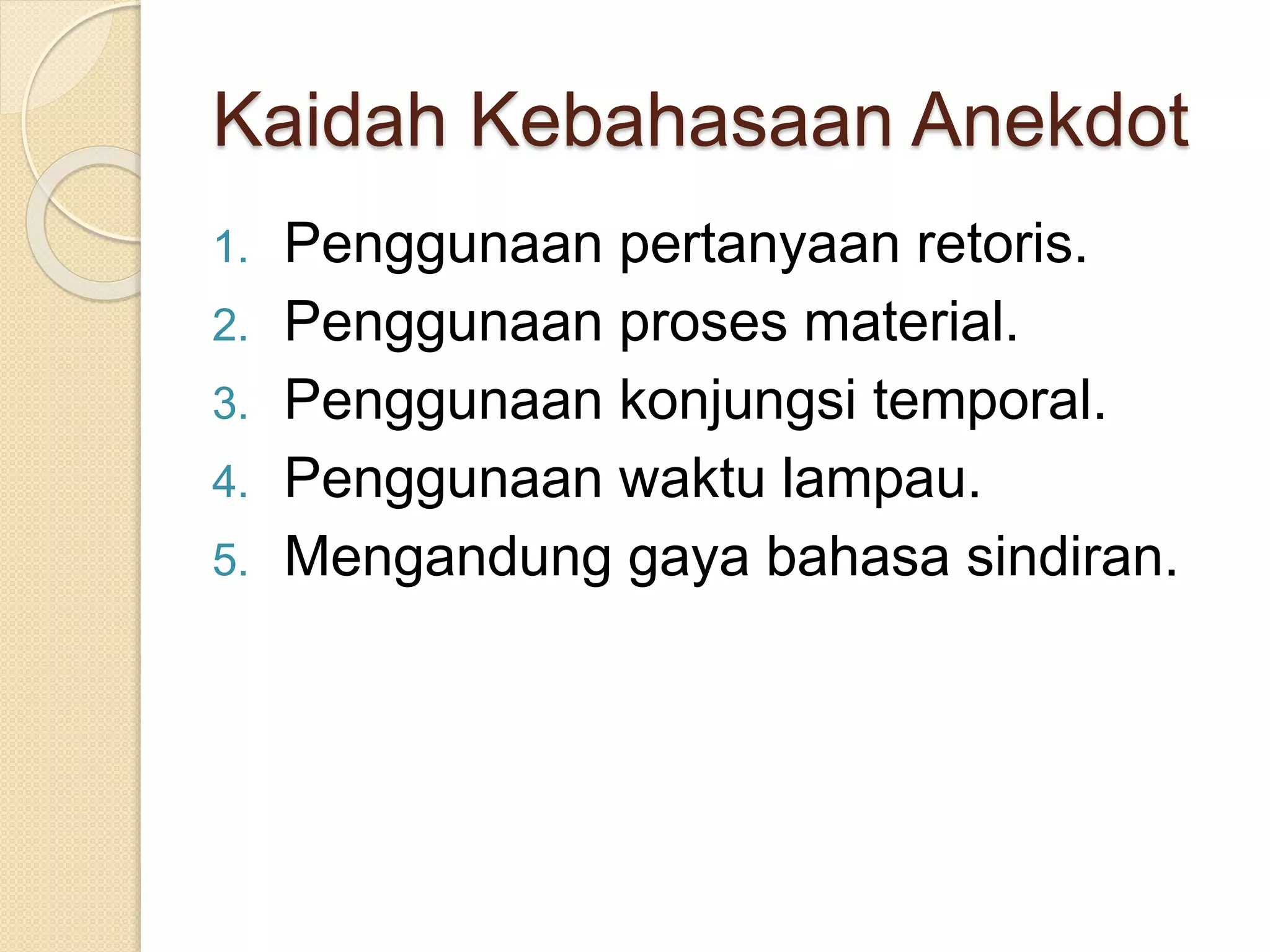 Teks anekdot | PPT