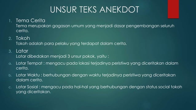 TEKS ANEKDOT (BAHASA INDONESIA) | PPTX