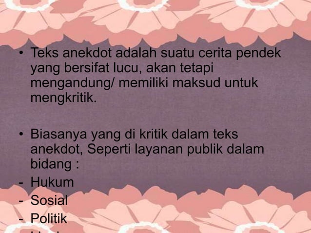 Teks anekdot | PPT