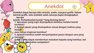 Teks anekdot kls X pengertian aninekdot .pptx