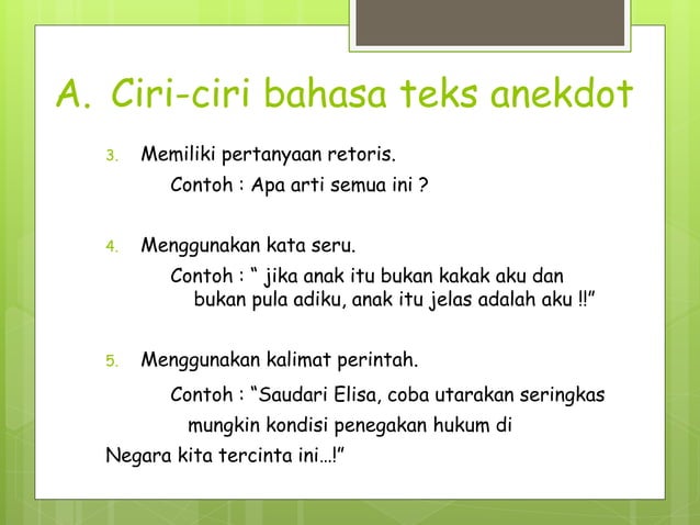 Pembahasan contoh Teks anekdot | PPTX