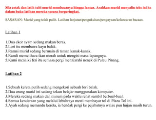 Teks bacaan utk cd lat a dan b paparan vc | DOC