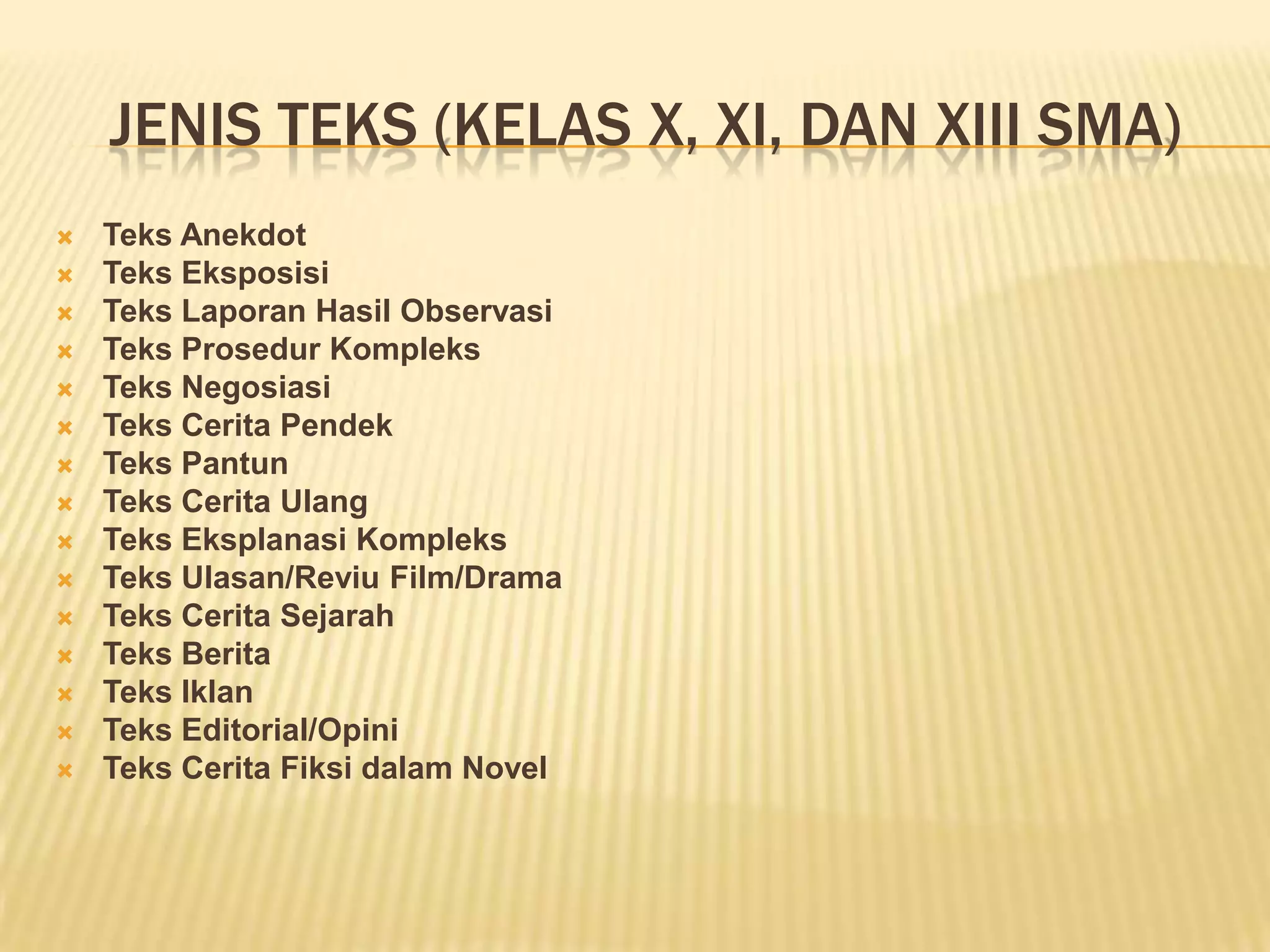 Teks bahasa indonesia | PPTX