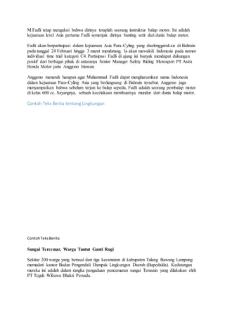 Teks berita | DOCX