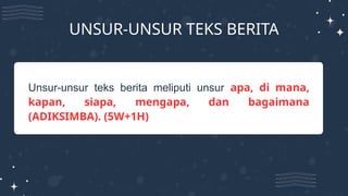 Materi Teks Berita untuk siswa kelas VII | PPTX
